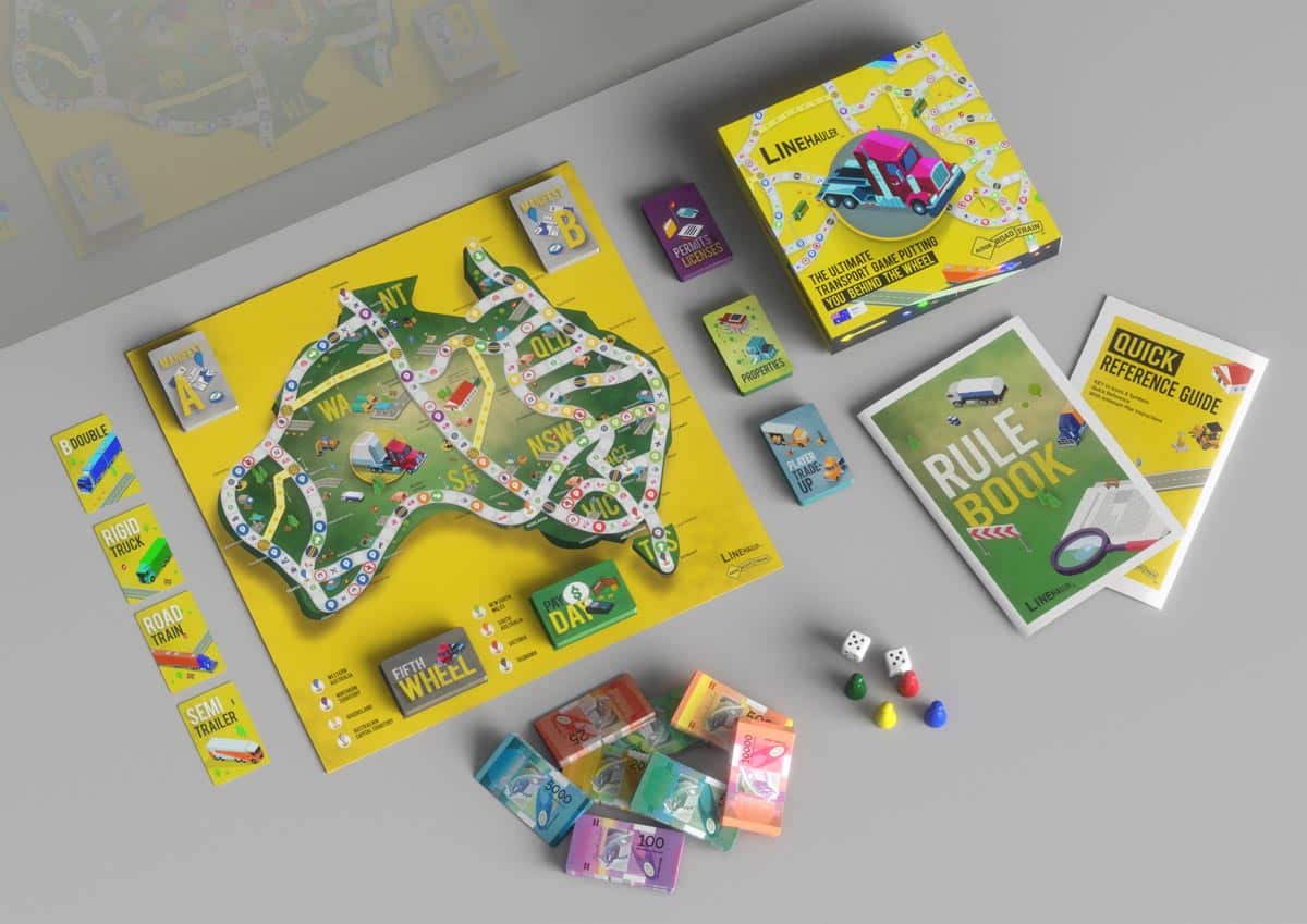 Trucking boardgame ready for launch
