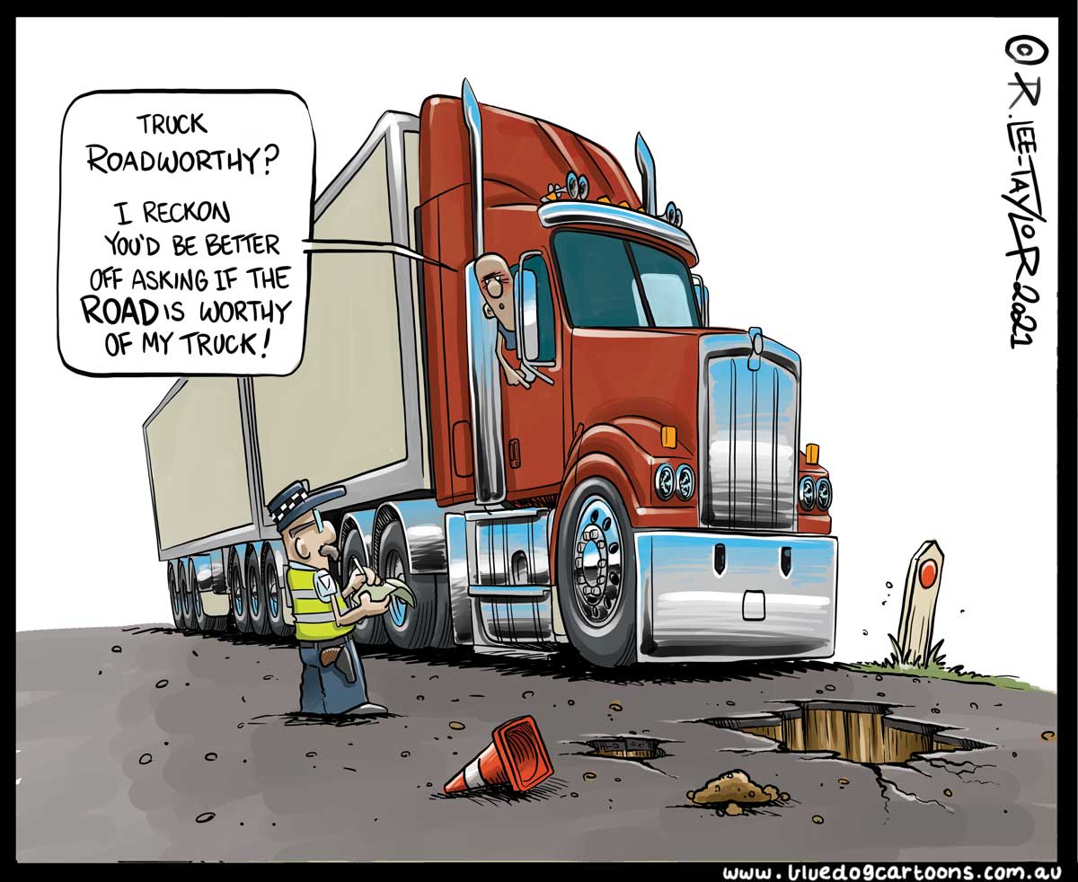 Looking back at 2021 in trucking cartoons