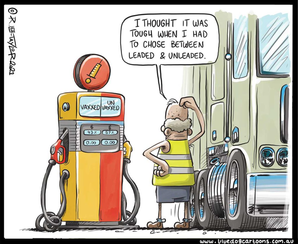Looking back at 2021 in trucking cartoons