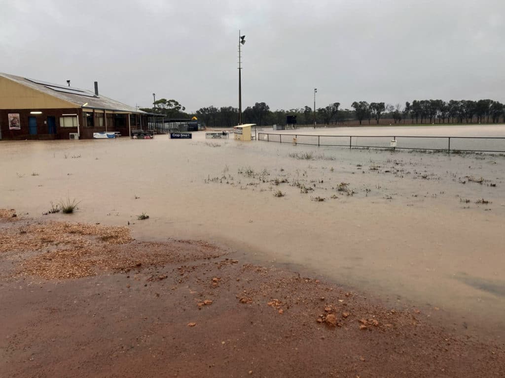 Record rainfall floods major SA highways and cuts off towns