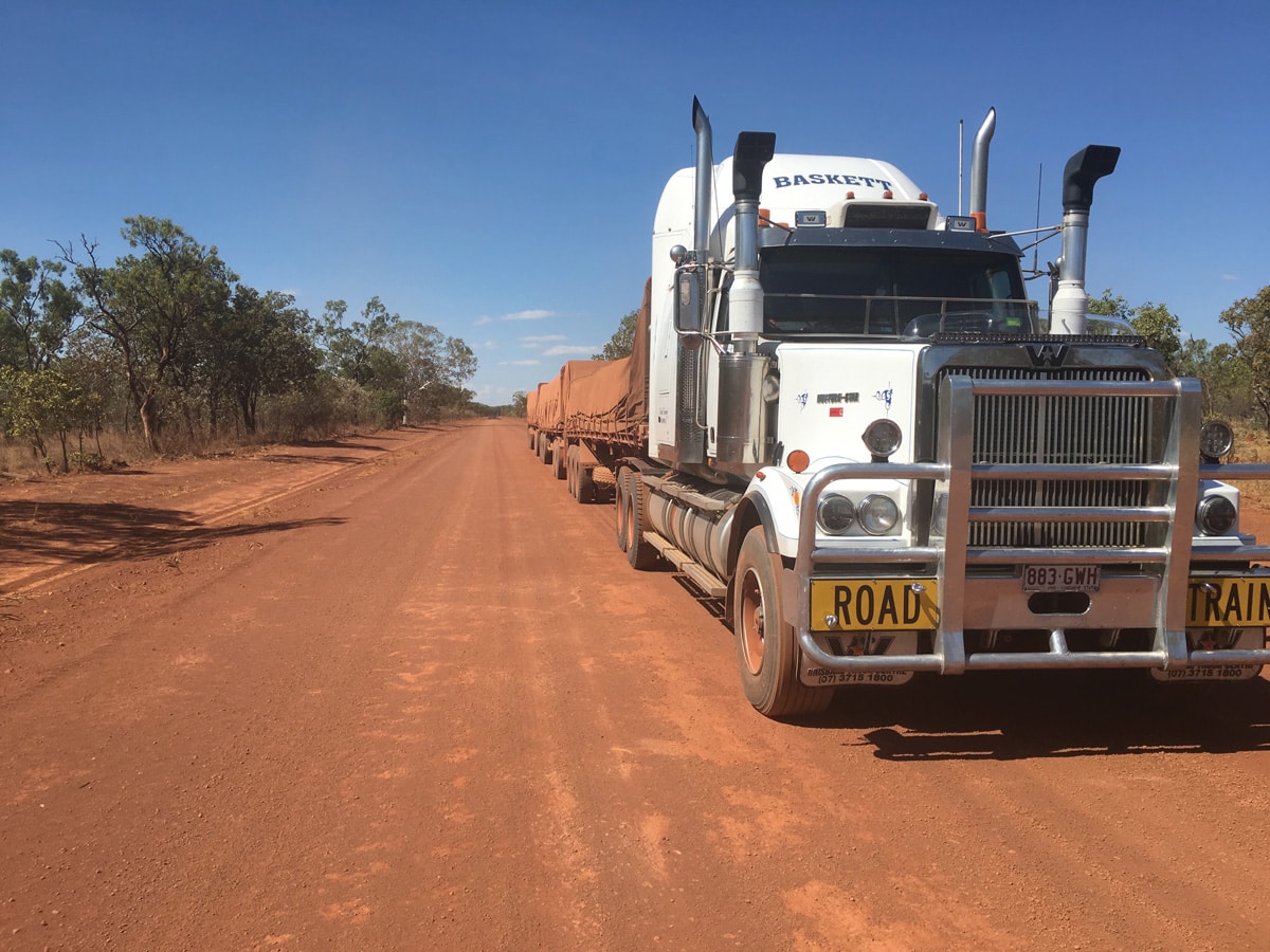 Road train driver makes childhood dream come true