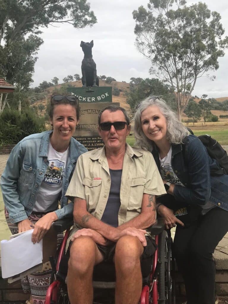 Truckie turned MND warrior sets off on final leg to Canberra