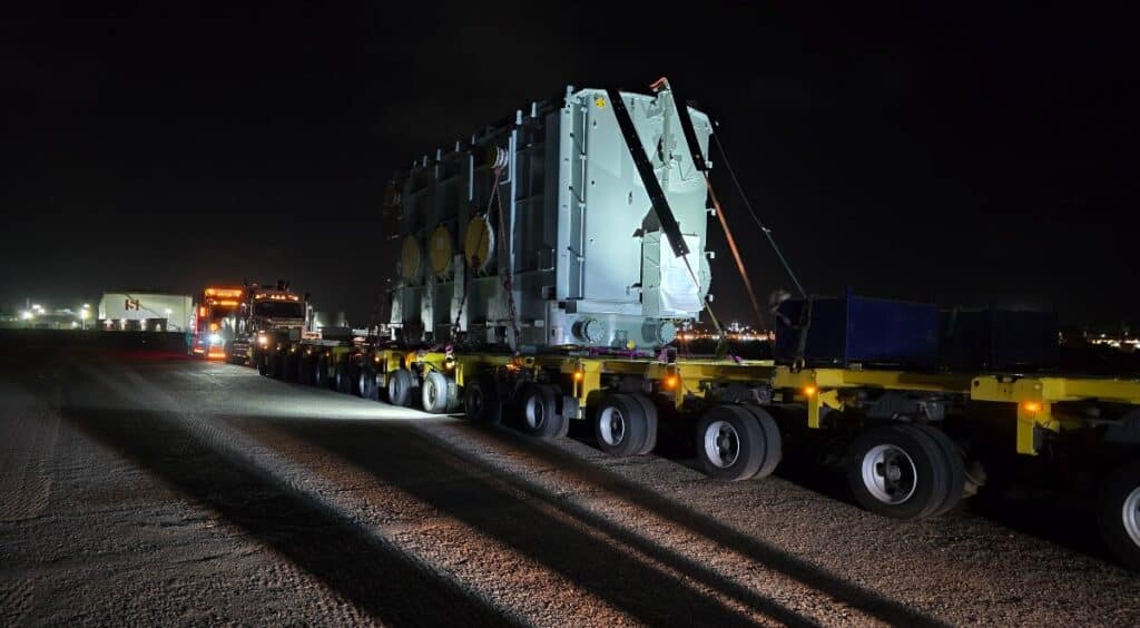 A smooth trip for mammoth 200-tonne transformer