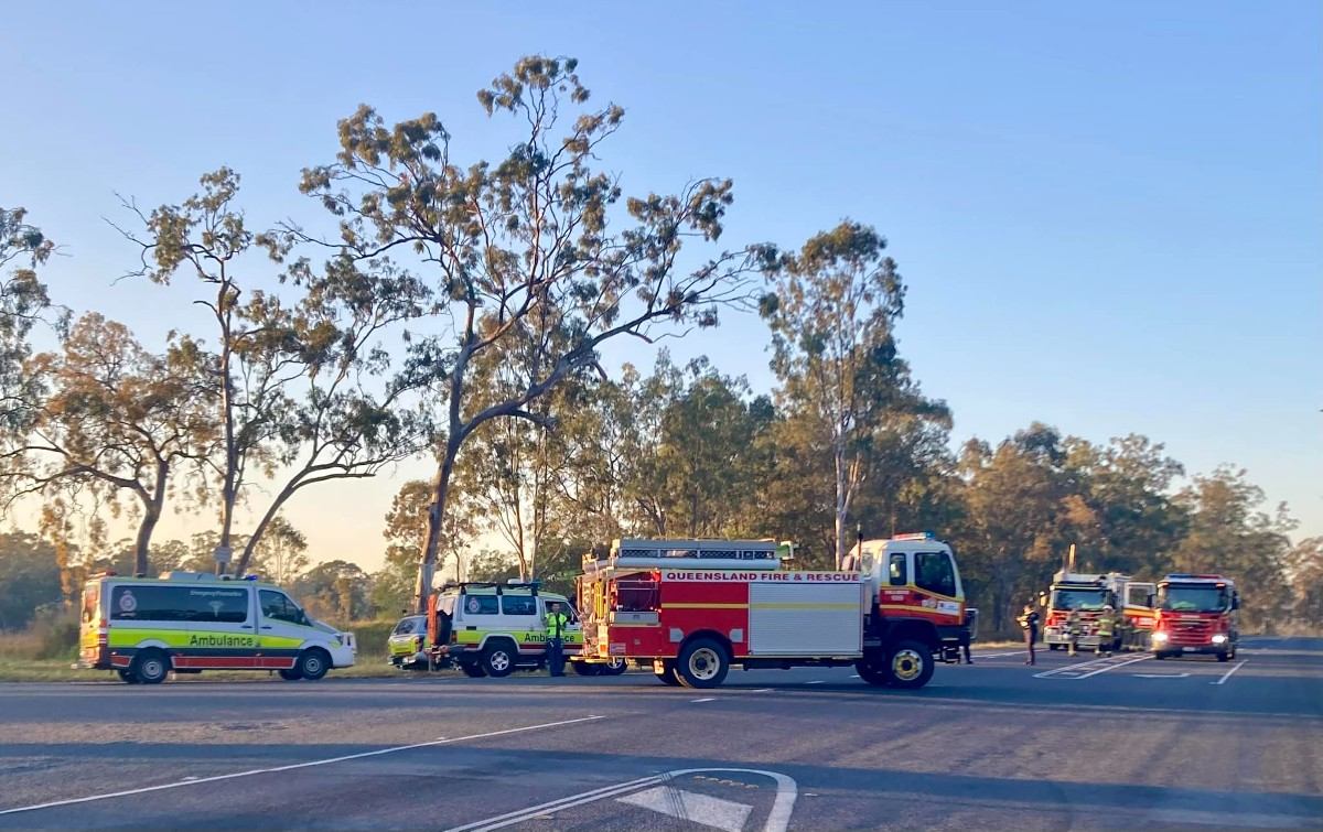 DG truck in flames near Gladstone, Bruce Highway closed again