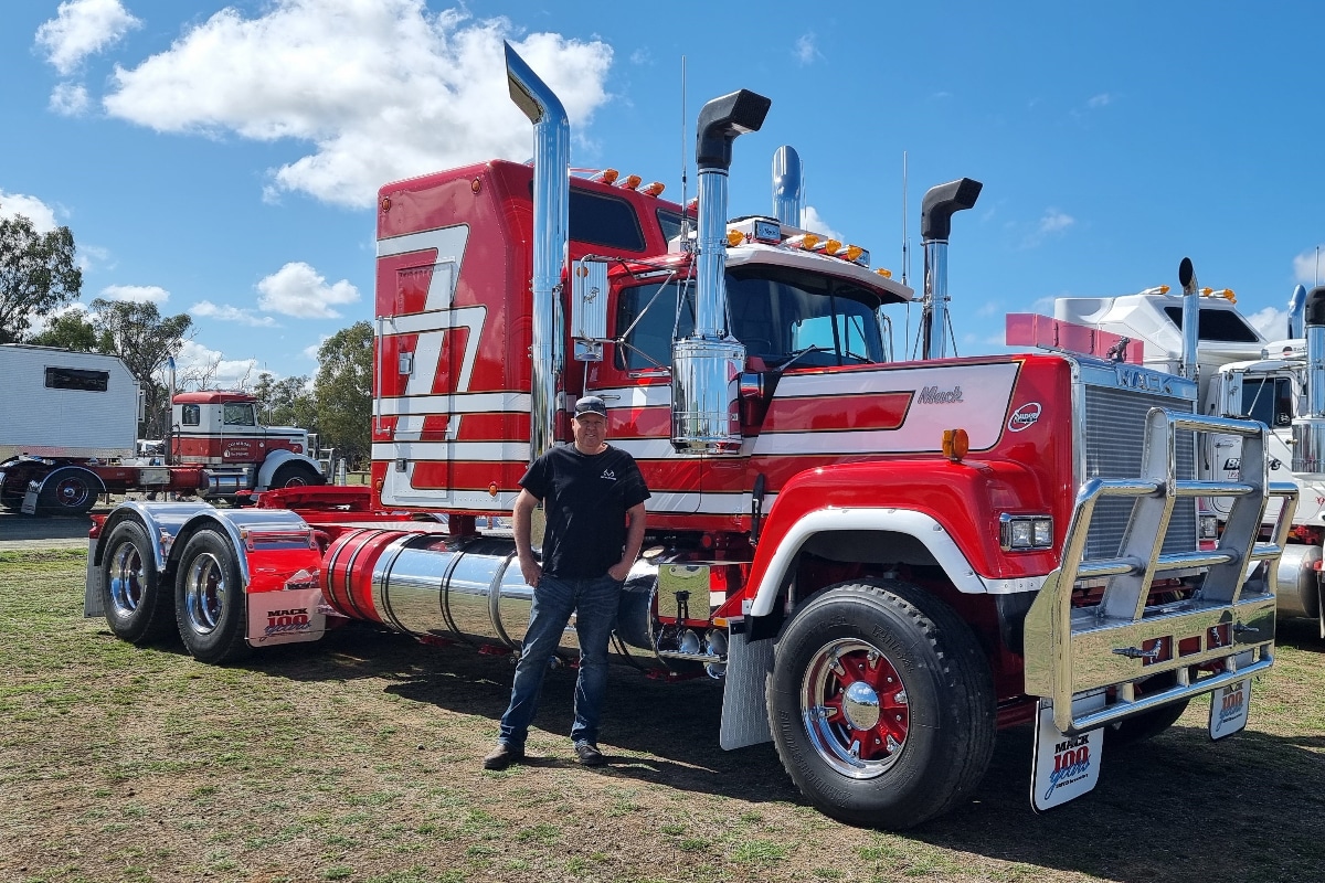 The old and the older roll in for the Echuca Truck Show