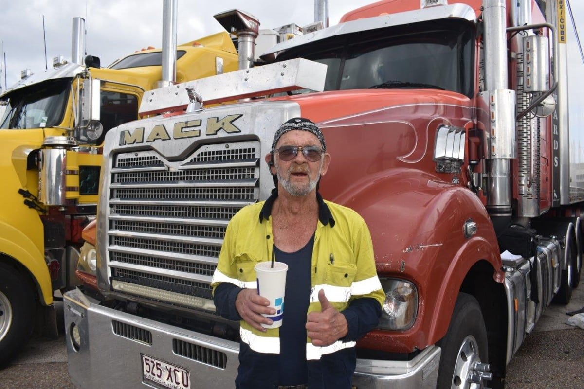 A special treat to celebrate truckie's 70th birthday