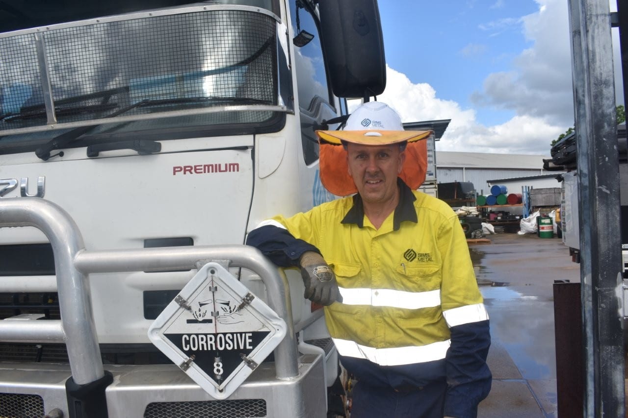 Truck driver enjoying his new role