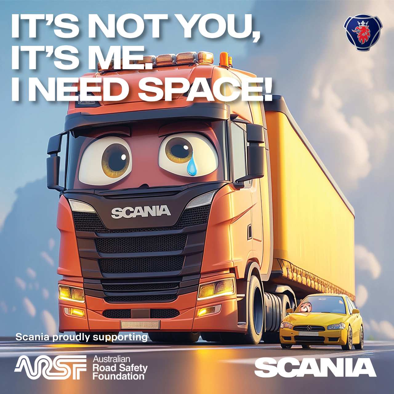 Scania launches 'light-hearted' campaign to drive serious safety message