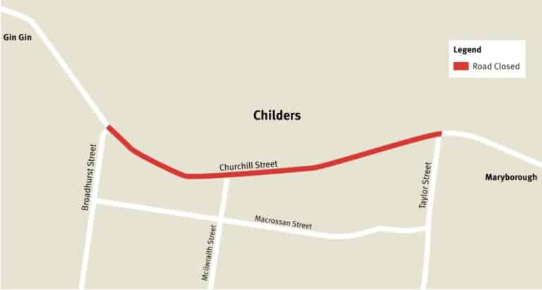 Upcoming Bruce Highway closure for Childers Festival