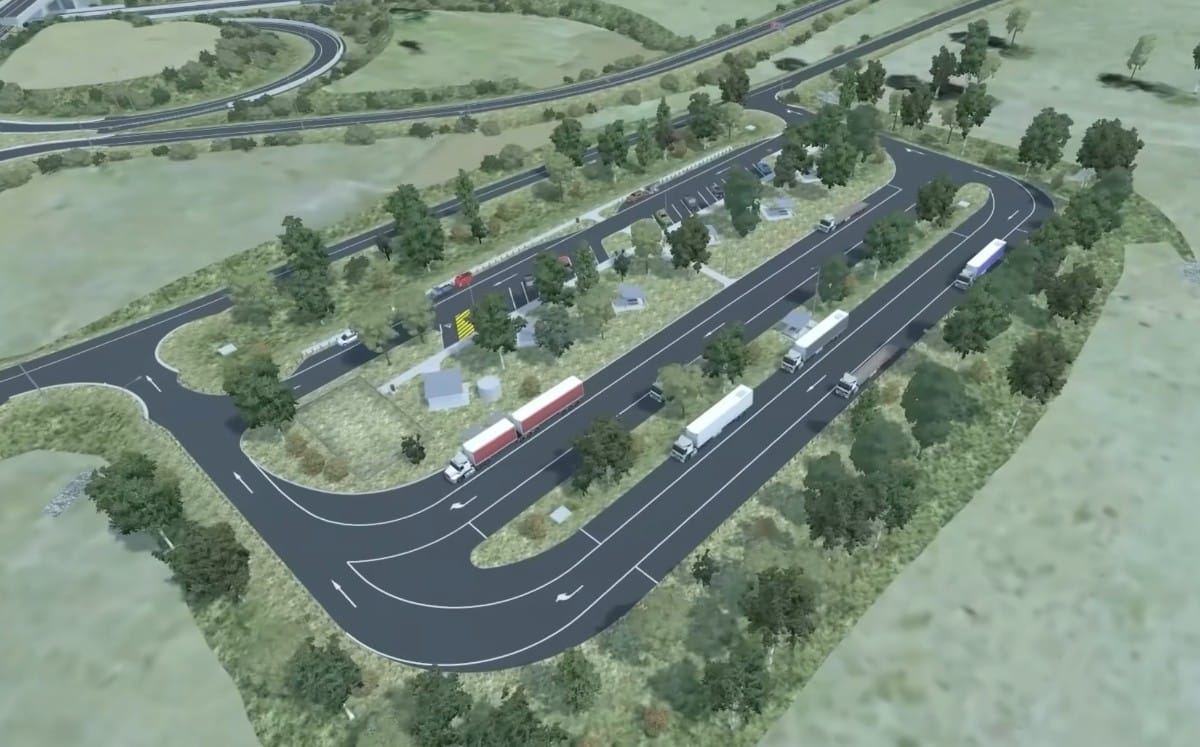 Closer look at new rest area at Curra