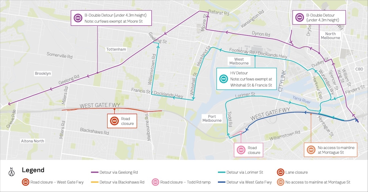 Huge delays expected for heavy vehicles servicing the Port of Melbourne ...