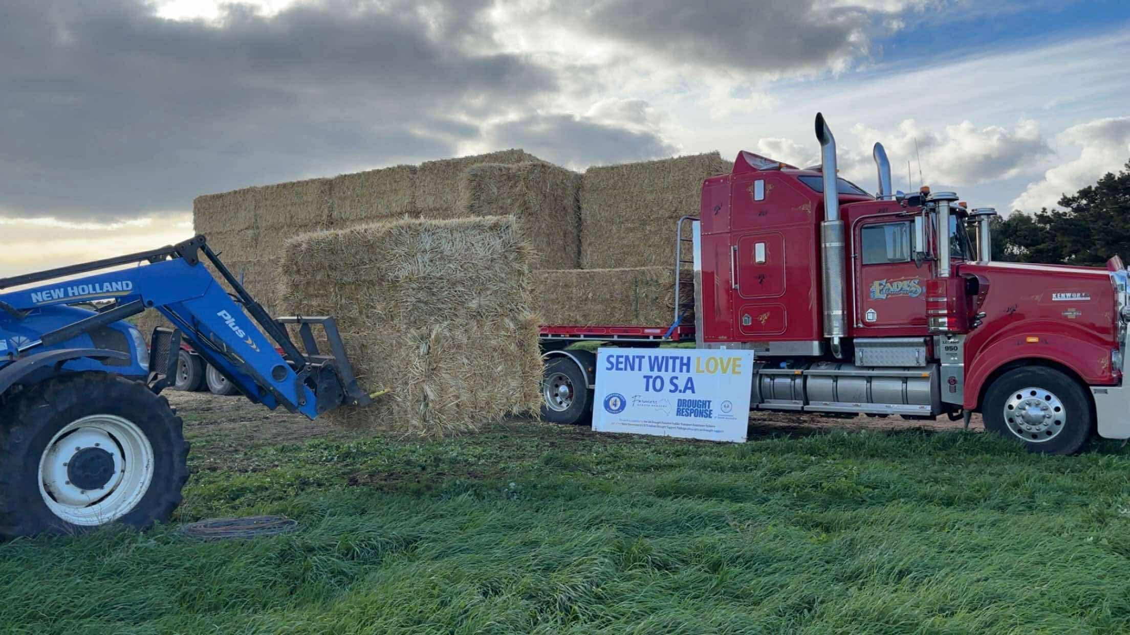 Hay run heroes deliver hope to South Australian farmers
