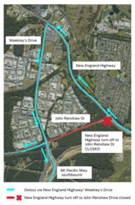 Upcoming changed traffic conditions for M1 Pacific Motorway extension ...