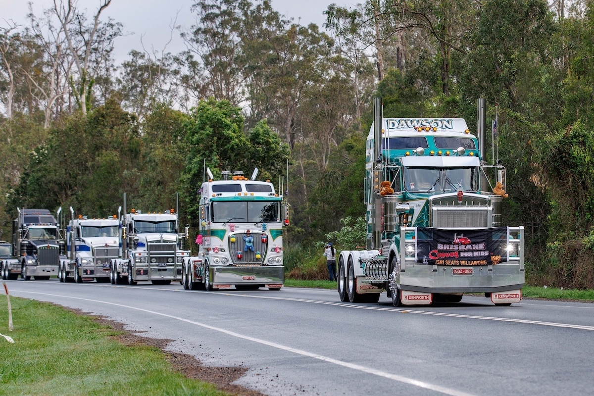 Trucks show out in force for Brisbane Convoy for Kids