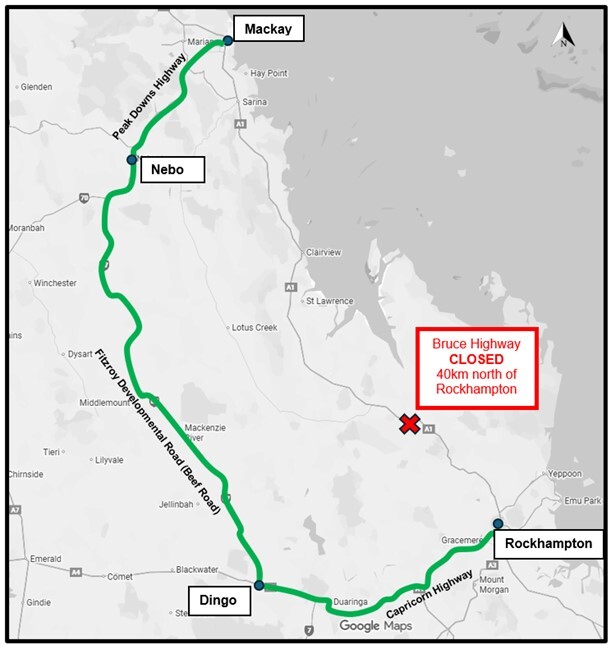 Alternative route issued after two-truck tragedy closes Bruce Hwy at ...