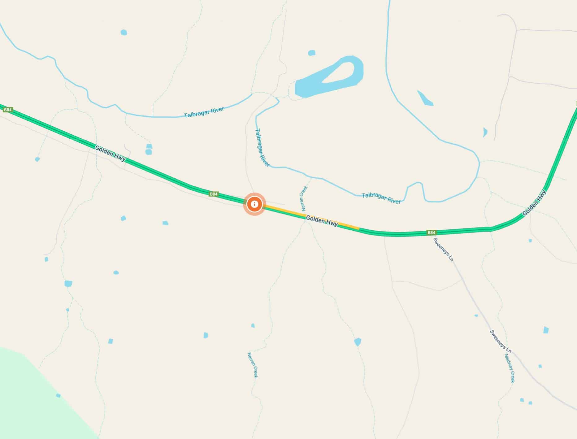 Truck driver dies in single-vehicle crash on Golden Highway
