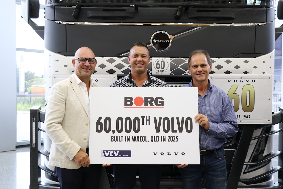 Volvo Trucks Australia hands over its 60,000th Australian built truck