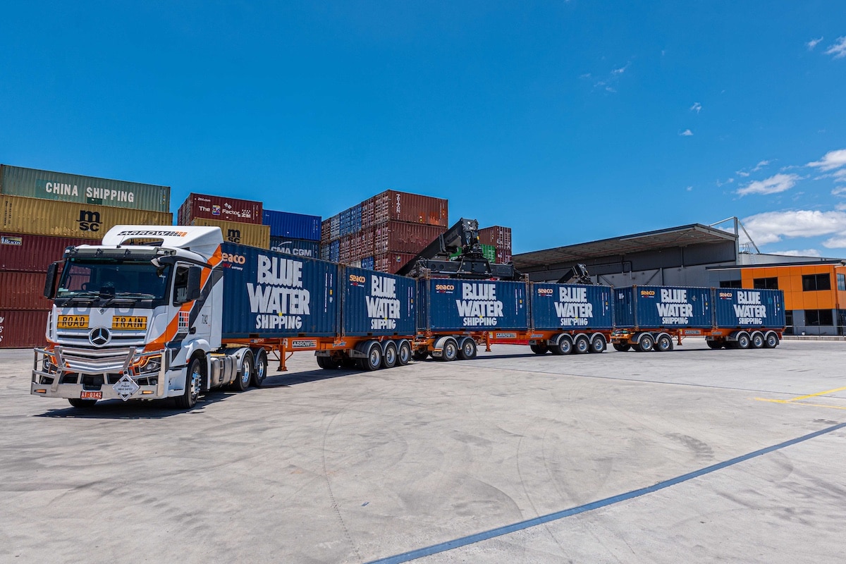 Arrow Transport completes first A-triple trial at the Port of Brisbane
