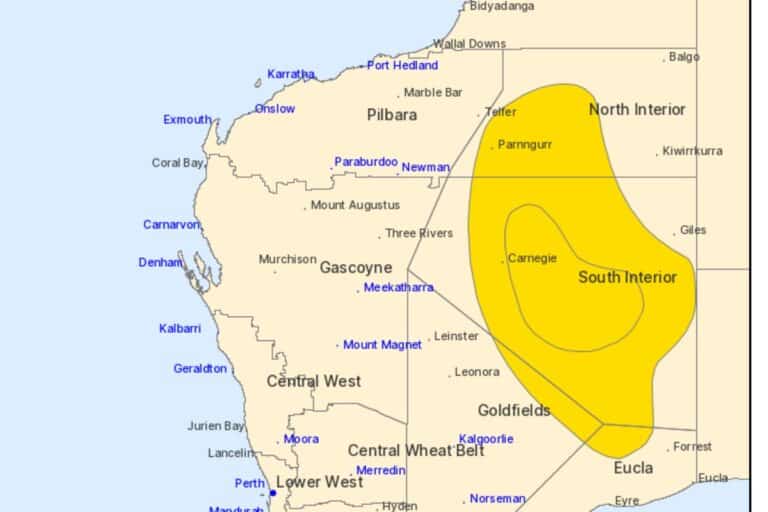 WA road closure warning as ex-Tropical Cyclone Luana tracks south