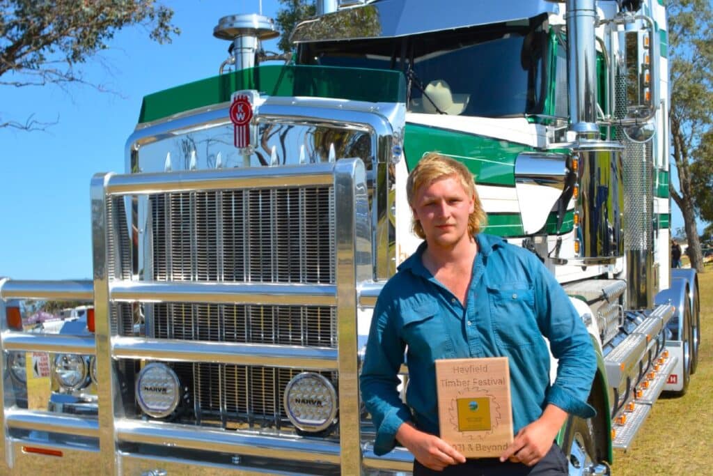 Victorian timber town turns it on with big truck parade