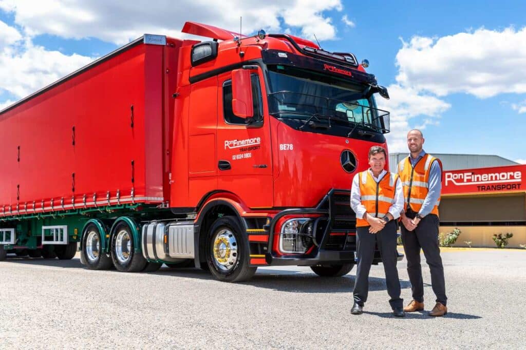 Mercedes-Benz milestone for Ron Finemore Transport