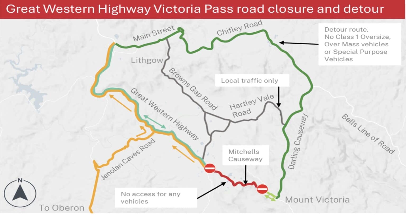 More delays for truckies on Great Western Highway detour