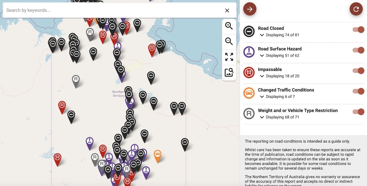 Major NT flooding closes key freight routes