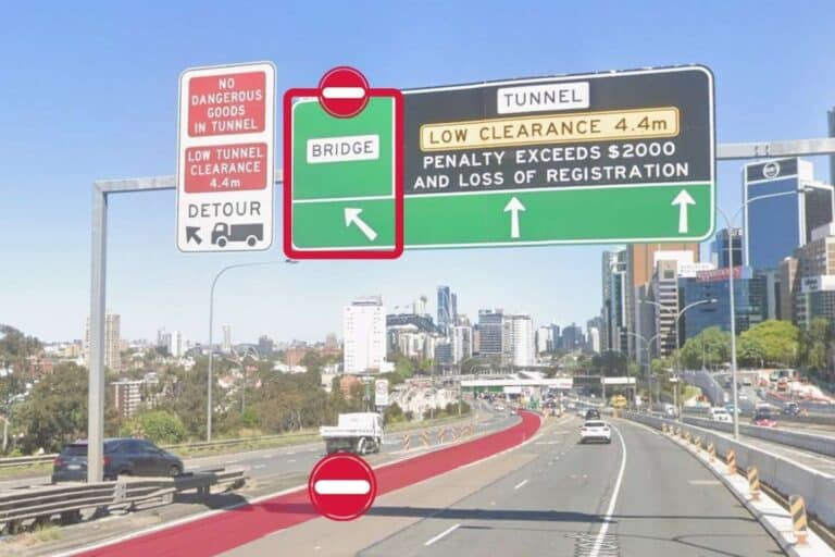 Truckies forced into early bridge lane call
