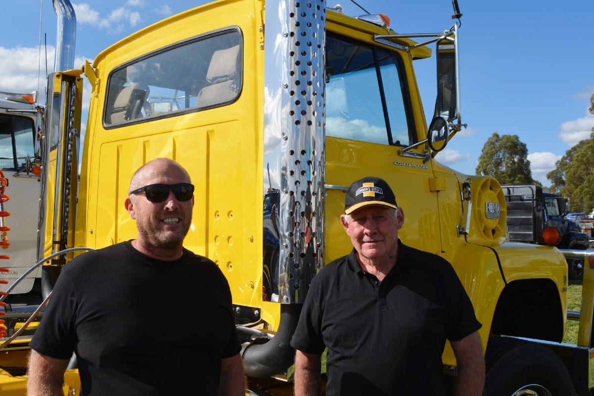 Peter, Tim and a trusty Louisville on the road